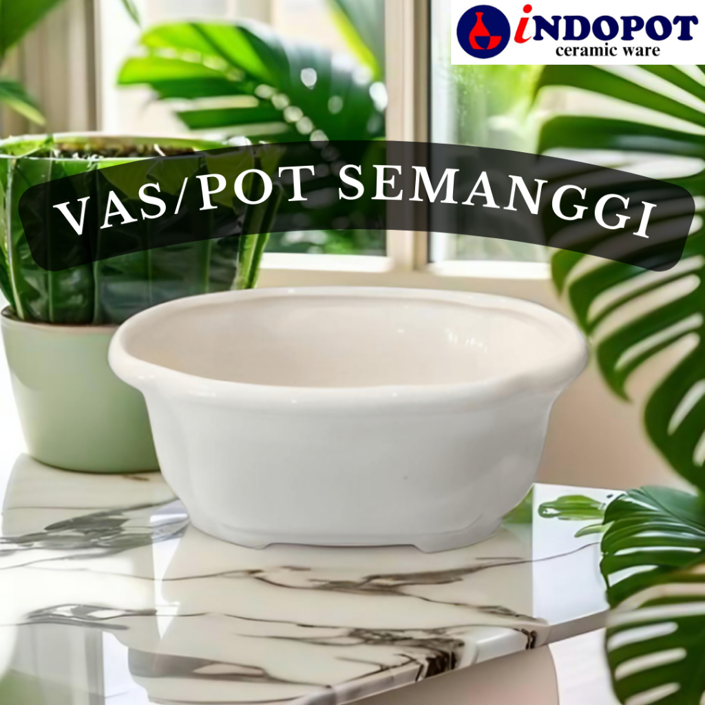 Jual Vas Pot Keramik Model Semanggi bisa untuk dekorasi rumah berbagai ...