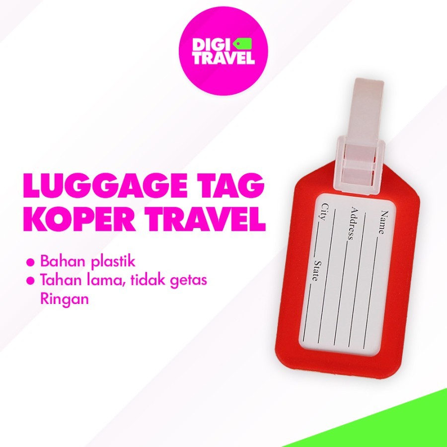 Jual DIGITRAVEL Luggage Tag Koper Travel Name Tag Travel Outdoor - 1 ...