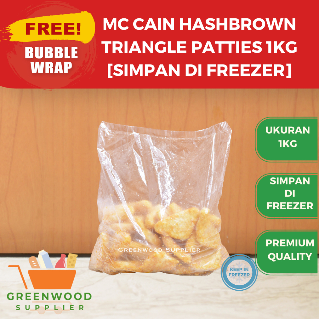 Jual McCain Hashbrown Triangle Patties - 1 KG | Shopee Indonesia