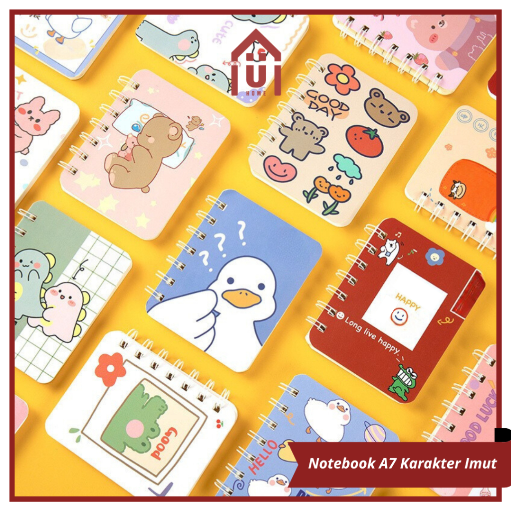 Jual UNISO - NOTEBOOK A7 KARAKTER IMUT BUKU CATATAN KECIL GAMBAR KARTUN ...