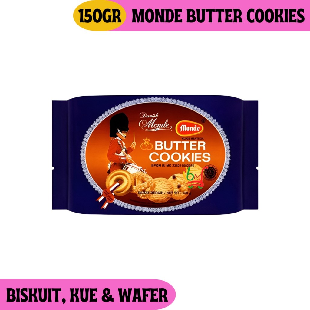 Jual Monde Danish Butter Cookies Kukis Mentega Kemasan Besar | Shopee ...