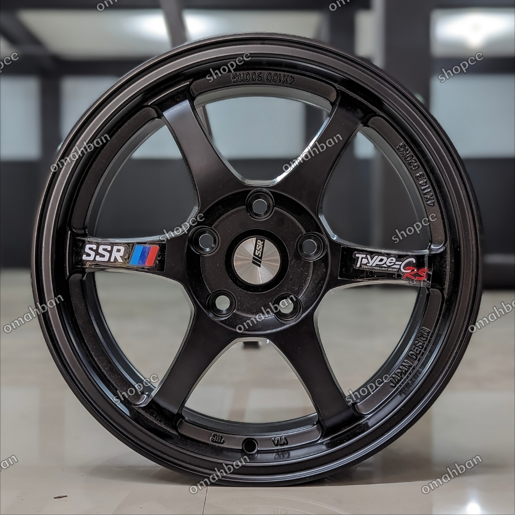 Jual Velg Mobil SSR R16 PCD 5x114. Full Satin Black | Shopee Indonesia