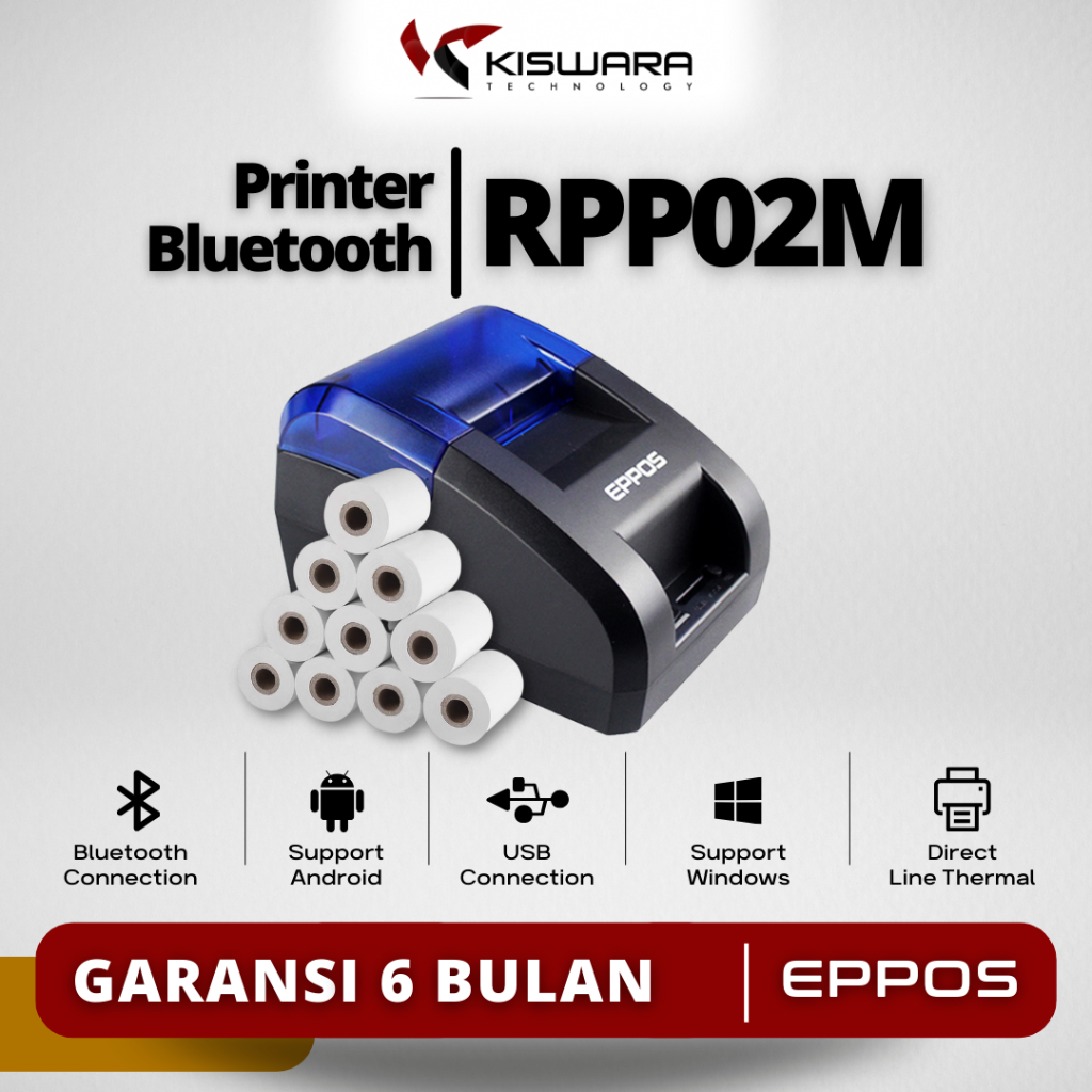 Jual [PROMO] Printer Bluetooth Tanpa Baterai Eppos 58mm RPP02 Mini ...