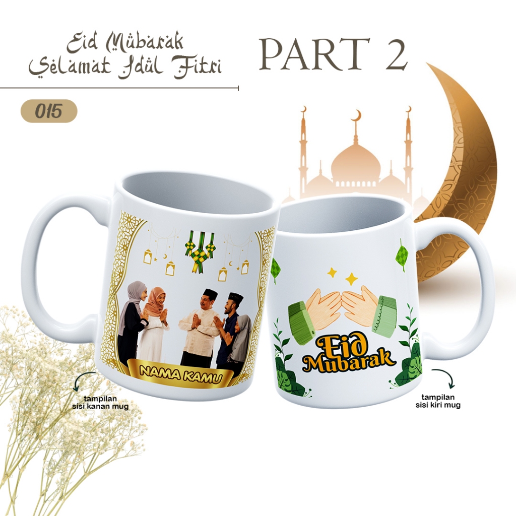Jual PART 2 | MUG LEBARAN IDUL FITRI HADIAH KADO / HAMPERS MUG KERAMIK ...