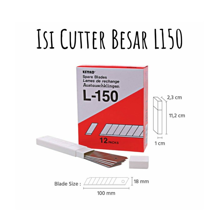 Jual Isi Cutter Kenko L-150 1 Box Isi 12 Tube | Shopee Indonesia