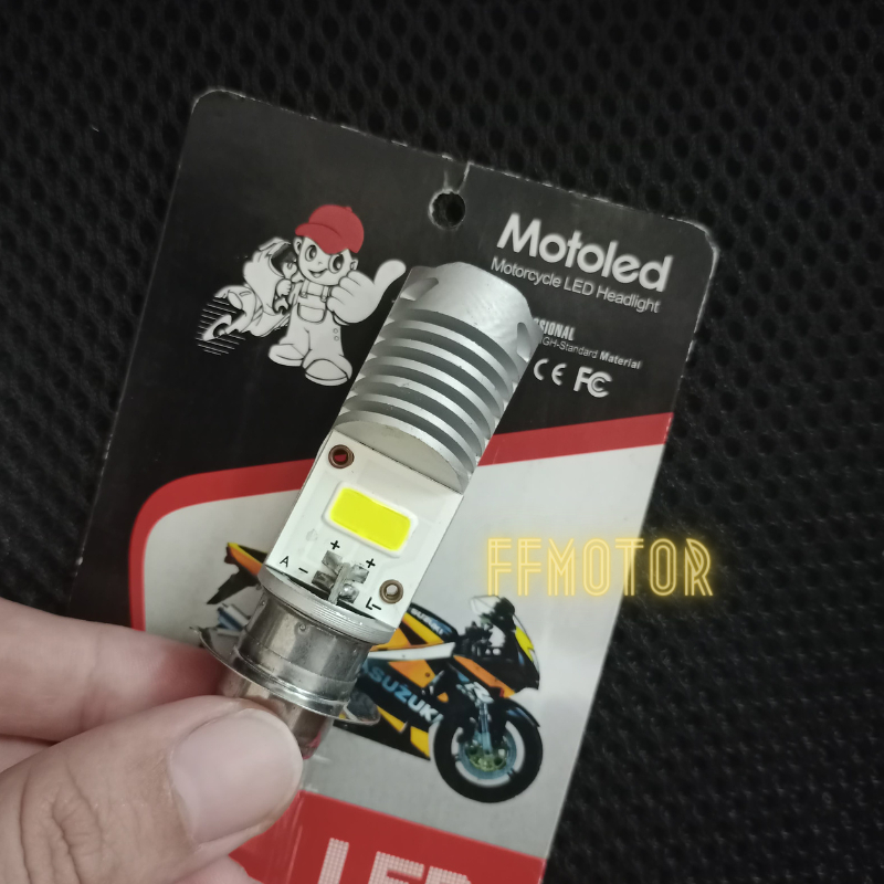 Jual LAMPU DEPAN LED LAMPU UTAMA H6 SUPERSOIC 1 LED , H6 2 SISI , H6 OSRAM NYALA PUTIH - PUTIH ...