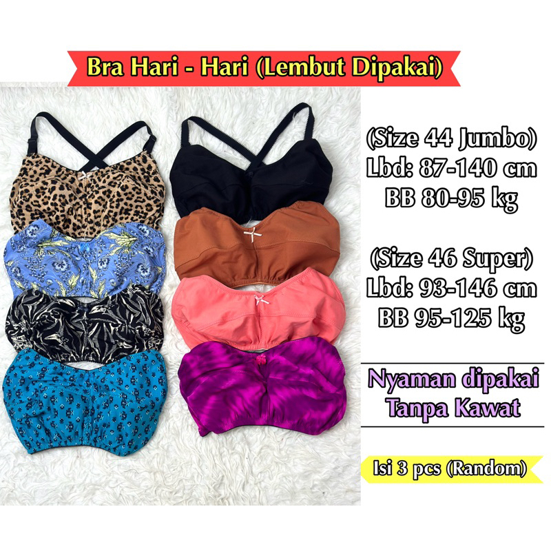 Jual FINA BIGSIZE - BRA SUPER JUMBO HARI HARI | Shopee Indonesia