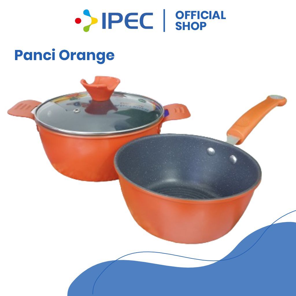Jual Panci Orange Set Panci Enamel Anti Lengket / Panci Orange / Panci ...