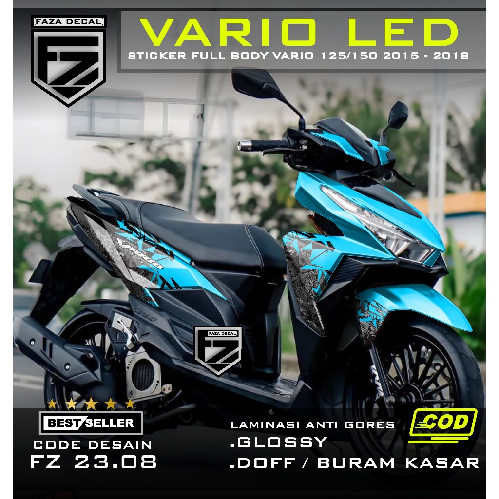Jual FAZA DECAL - ( COD ) TERBARU Decal Sticker Vario 125/150 LED Full ...