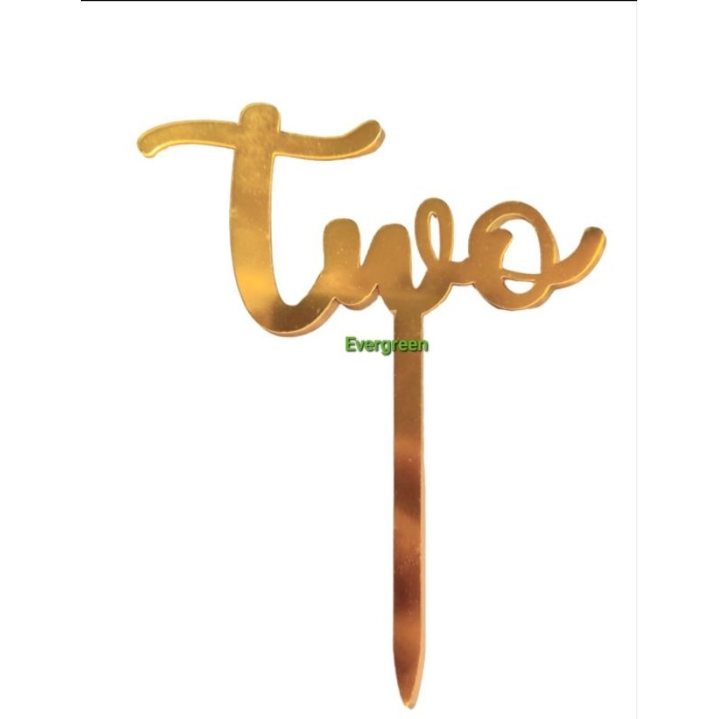 Jual Topper Two Topper Three umur Dua tahun 2 usia Topper Decoration ...