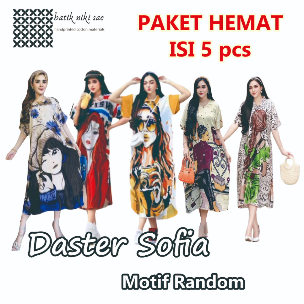 Jual Paket Usaha Daster Sofia isi 5 Pcs maks. BB 70 kg | Shopee Indonesia