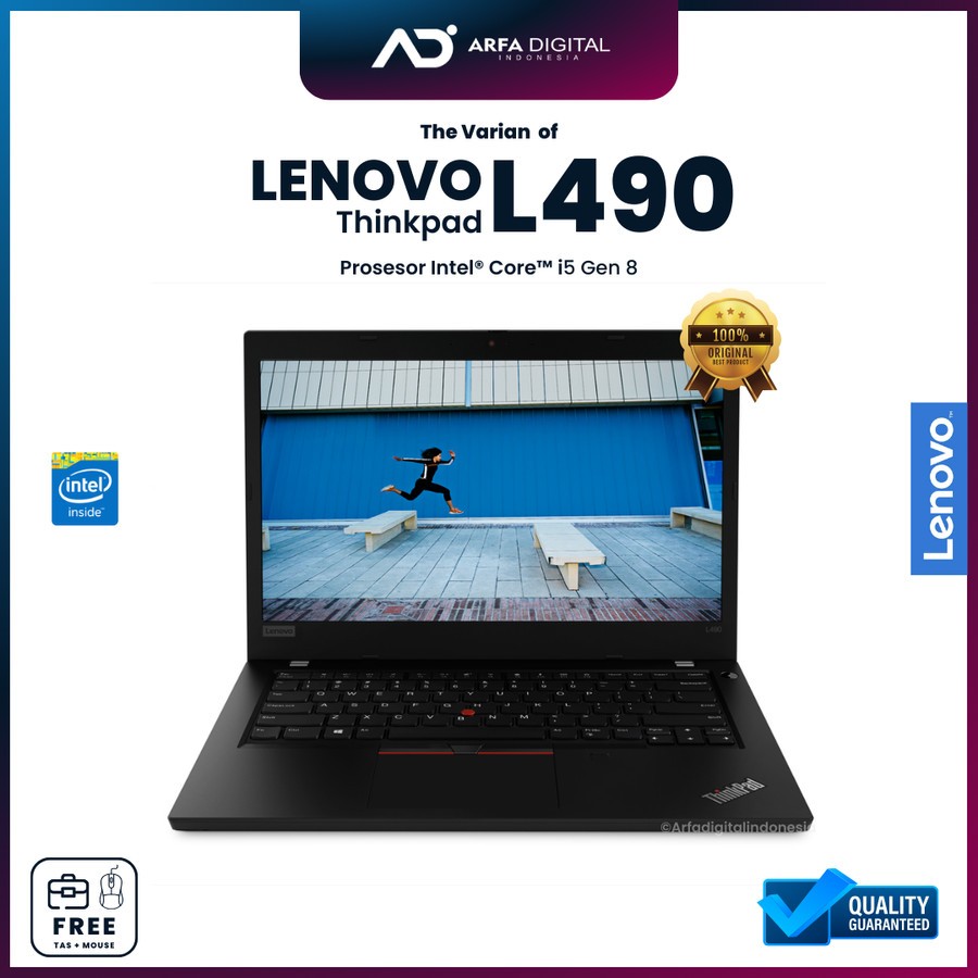 Jual Laptop Lenovo Thinkpad L490 Core i5 Gen 8 RAM 8GB SSD 256GB 14inch Bergaransi | Shopee ...