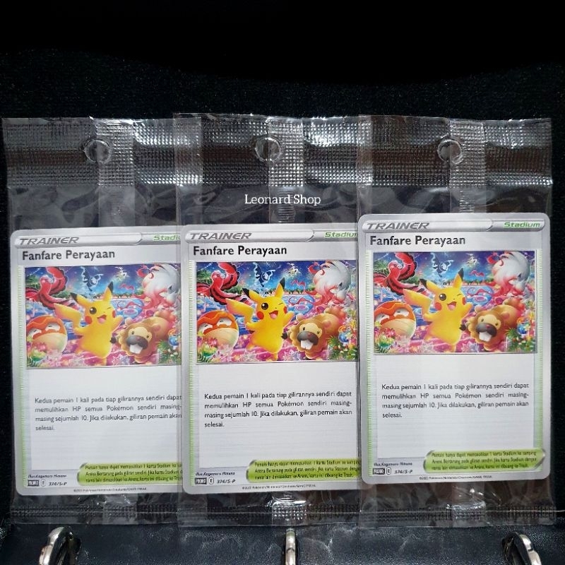 Jual TCG FANFARE PERAYAAN Kartu Promo ( New Sealed ) 374/S-P Rare Pokemon Card Event Indonesia ...