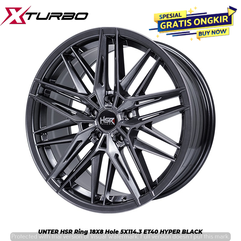 Jual VELG MOBIL RING 18 HSR UNTER WARNA HYPER BLACK - PELEK MOBIL INNOVA XPANDER RUSH TERIOS DLL ...