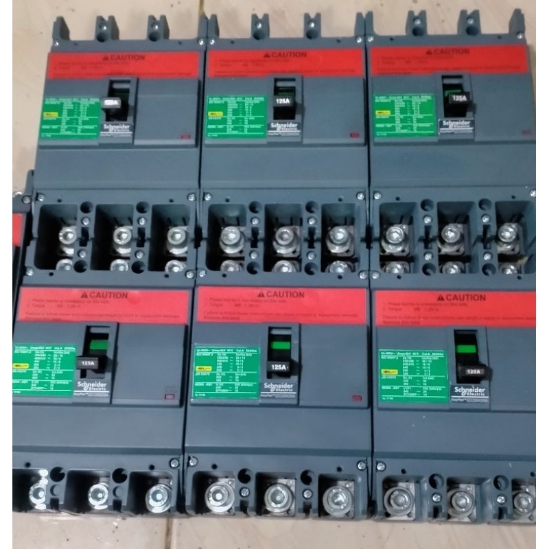 Jual MCCB Breaker schneider EZC250N 3Phase 125a 160a 200a 250a | Shopee Indonesia