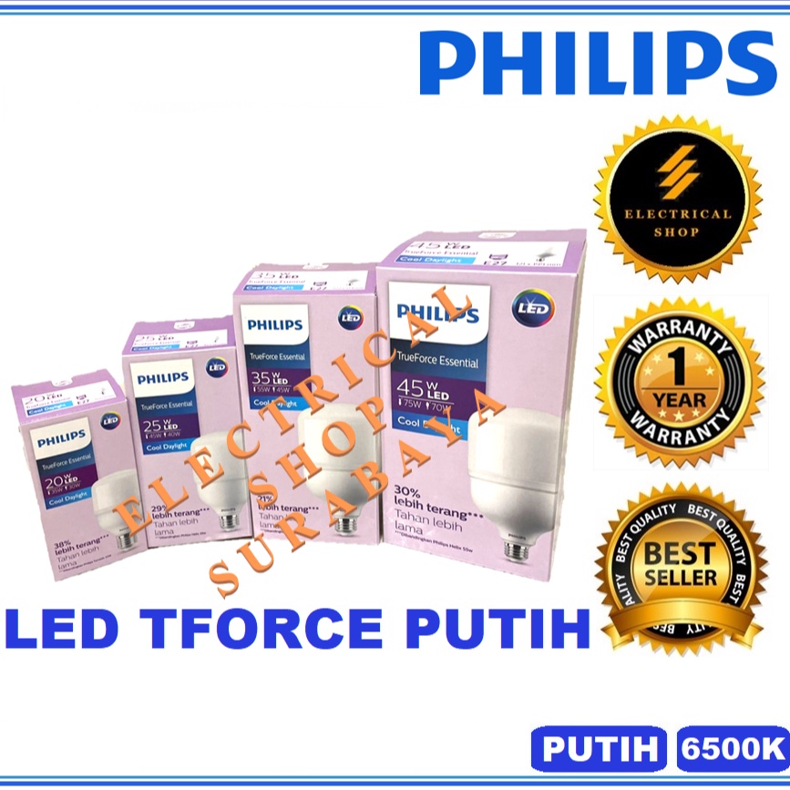 Jual sU PHILIPS LAMPU LED TRUEFORCE 2W 25W 35W 45W 2 25 35 45 W WATT PUTIH GARANSI HARGA GROSIR ...
