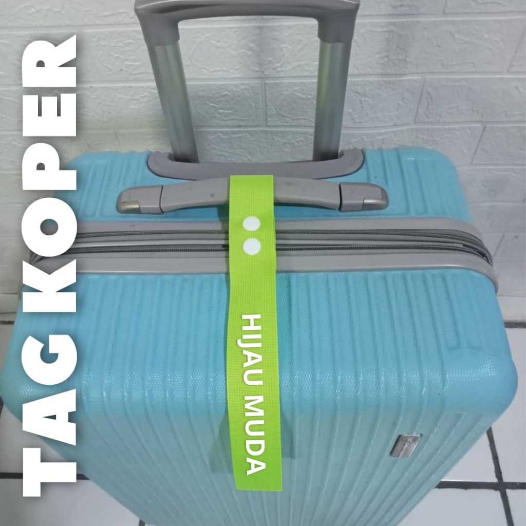 Jual Tag Koper Luggage Tag Bag Tag Gantungan Koper Tas Custom Nama ...