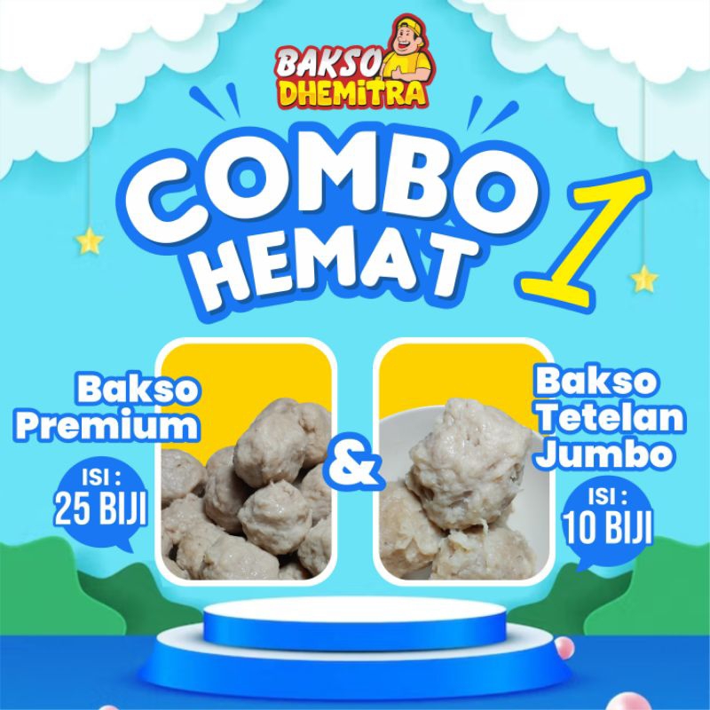 Jual Baso/Bakso Daging Sapi Paket Combo hemat 1 isi 2 bungkus bakso ...