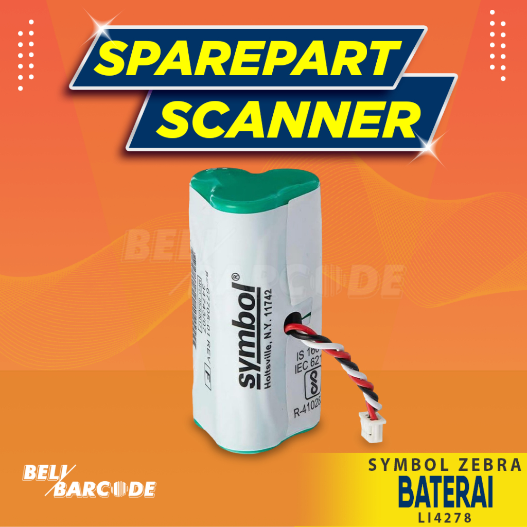 Jual Baterai Symbol Zebra LI-4278 Scanner Barcode LI4278 Battery ...