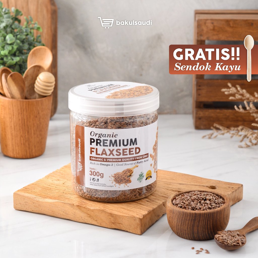 Jual Organic Flaxseed Canada Premium 100% Original / Flax Seed Kanada ...