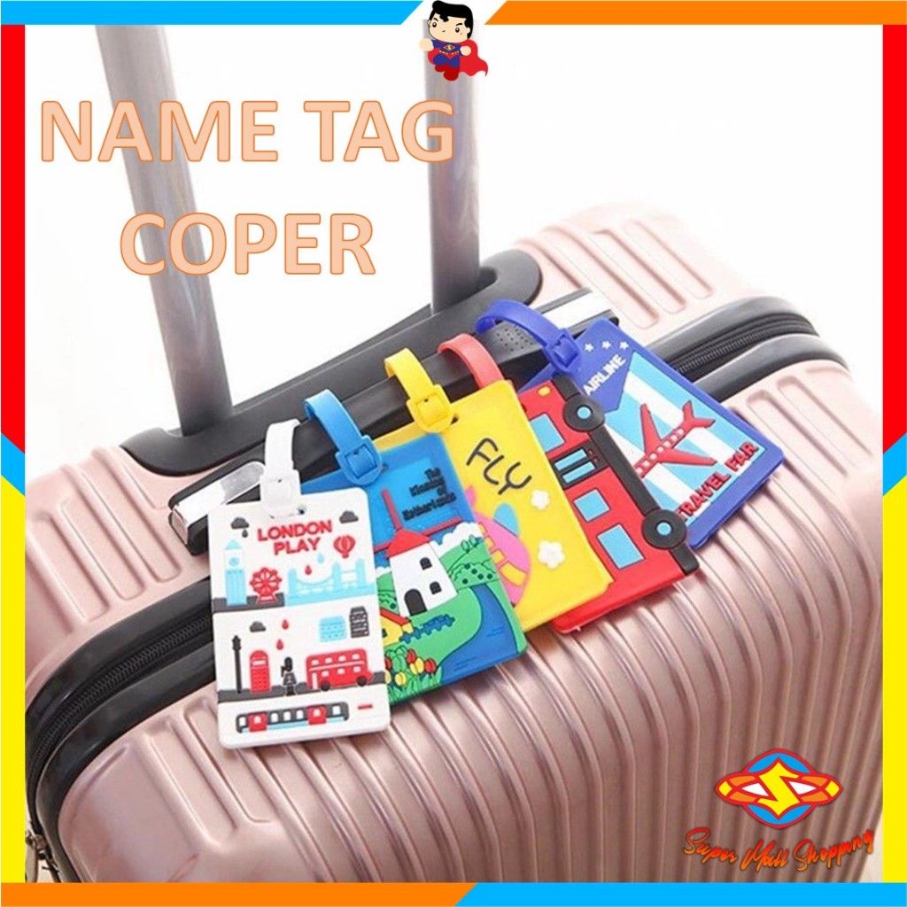 Jual SMS Name Tag Gantungan Koper Motif Lucu Bahan Silikon Luggage Tag ...