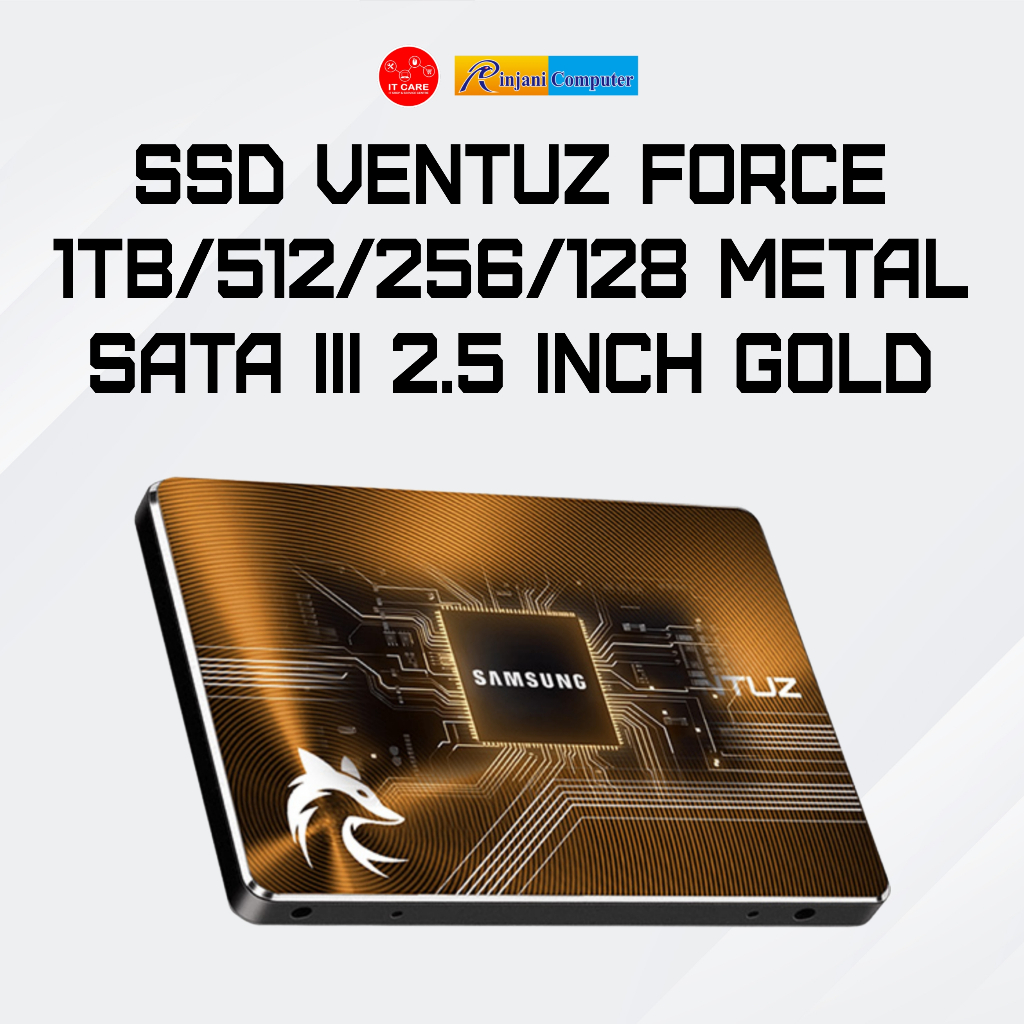 Jual SSD Ventuz Force 1TB-512GB-256GB-128GB Metal SATA III 2.5 inch Gold | Shopee Indonesia