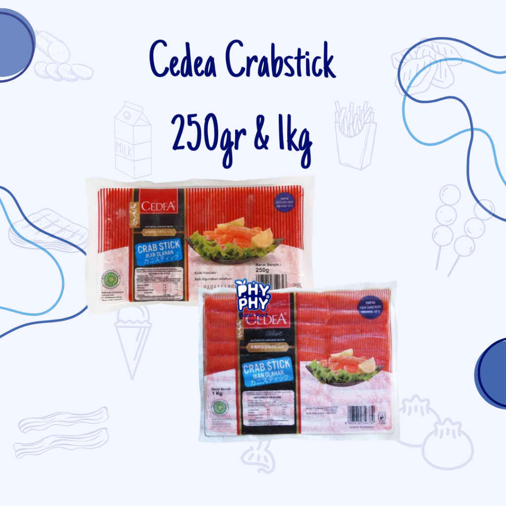 Jual Cedea Crab Stick 250gr dan 1kg / Cedea Crab Stick 1kg | Shopee ...