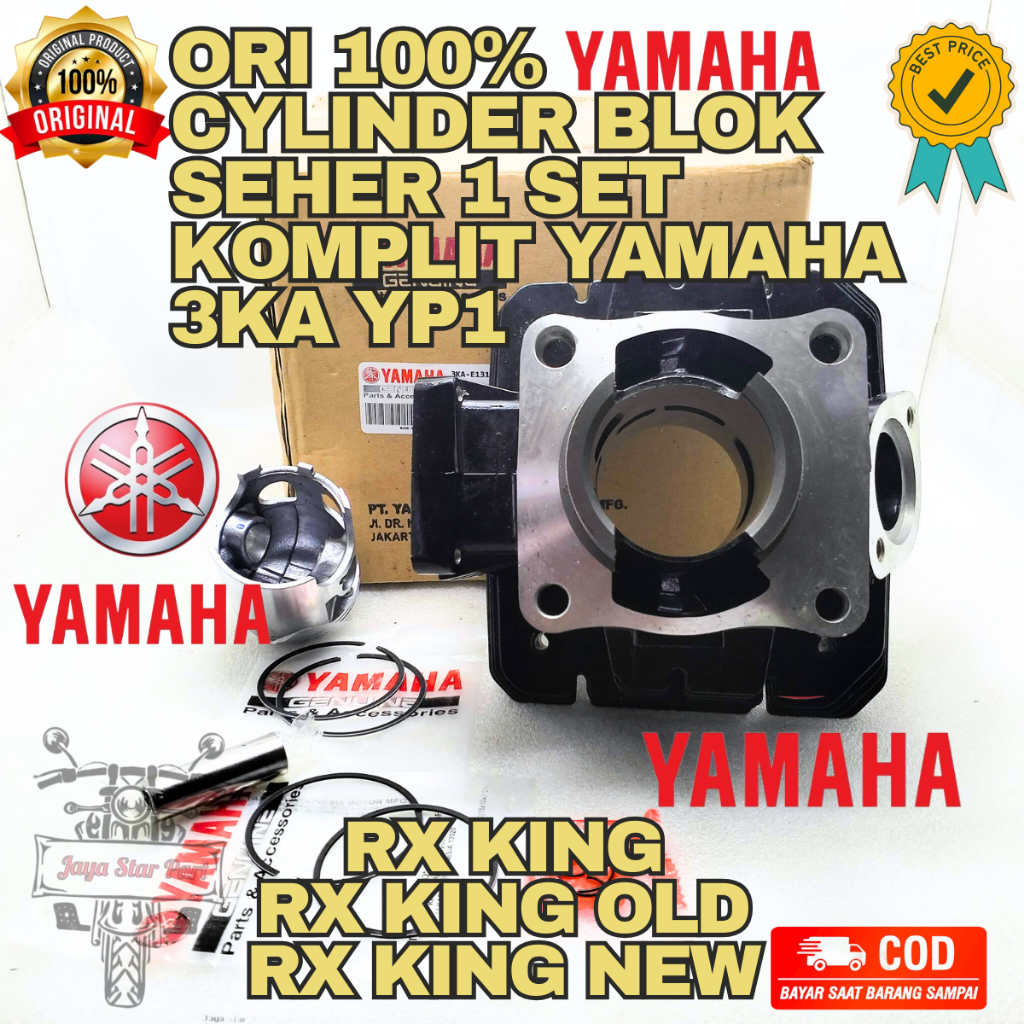 Jual ORIGINAL CYLINDER BLOK SEHER 1 SET KOMPLIT YAMAHA 3KA YP1 1 SET 5 PRODUK KUALITAS ASLI ...