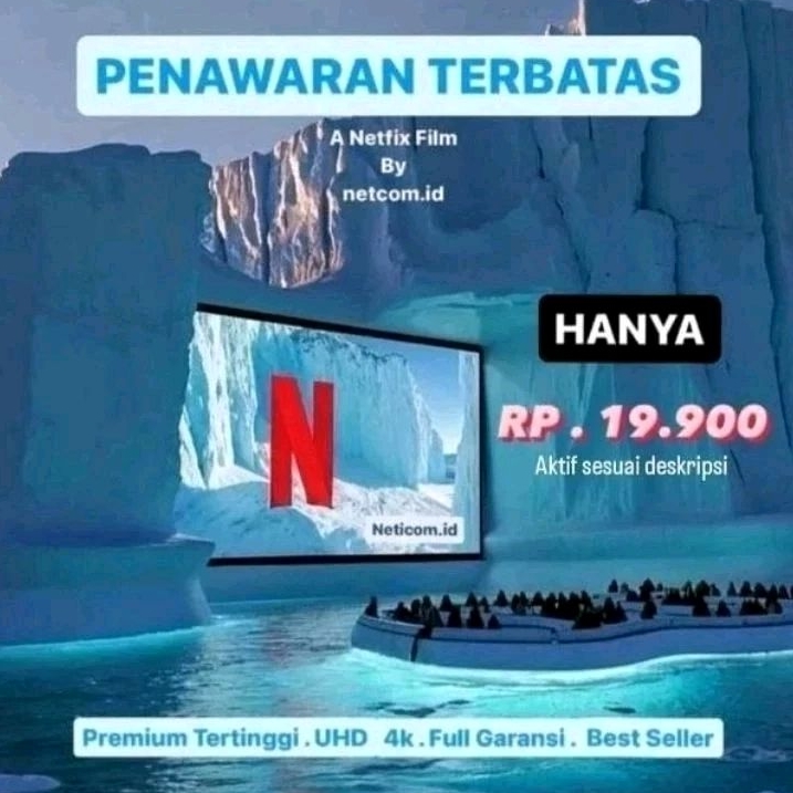 Jual NETFLIXX PERMIUM TERTINGGI TANPA VPN 1 BULAN - 1 TAHUN FULL UHD 4k ANTI ON HOLD PROMO ...