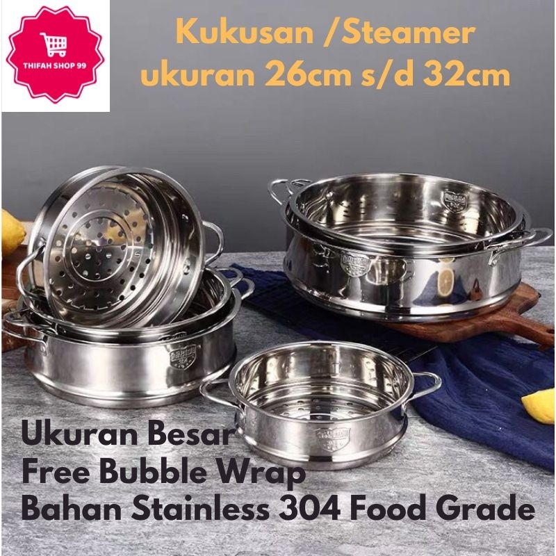 Jual Pengukus ukuran besar 26cm s/d 32cm kukusan dimsum steamer ...