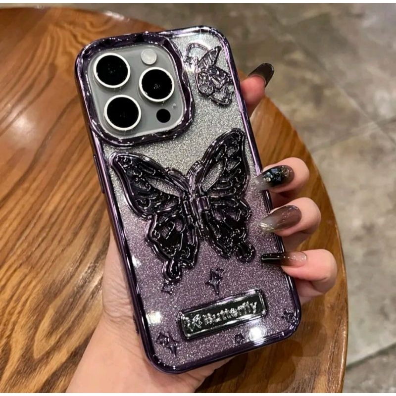 Jual Case iphne high luxury buterfly 3D | Shopee Indonesia