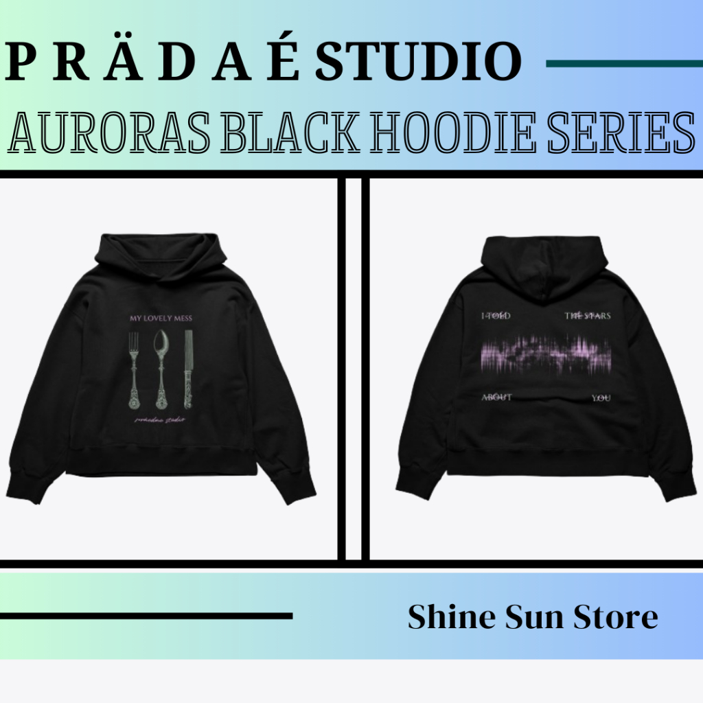 Jual [ORIGINAL] Praedae Studio Hoodie Auroras Black Series | Shopee ...