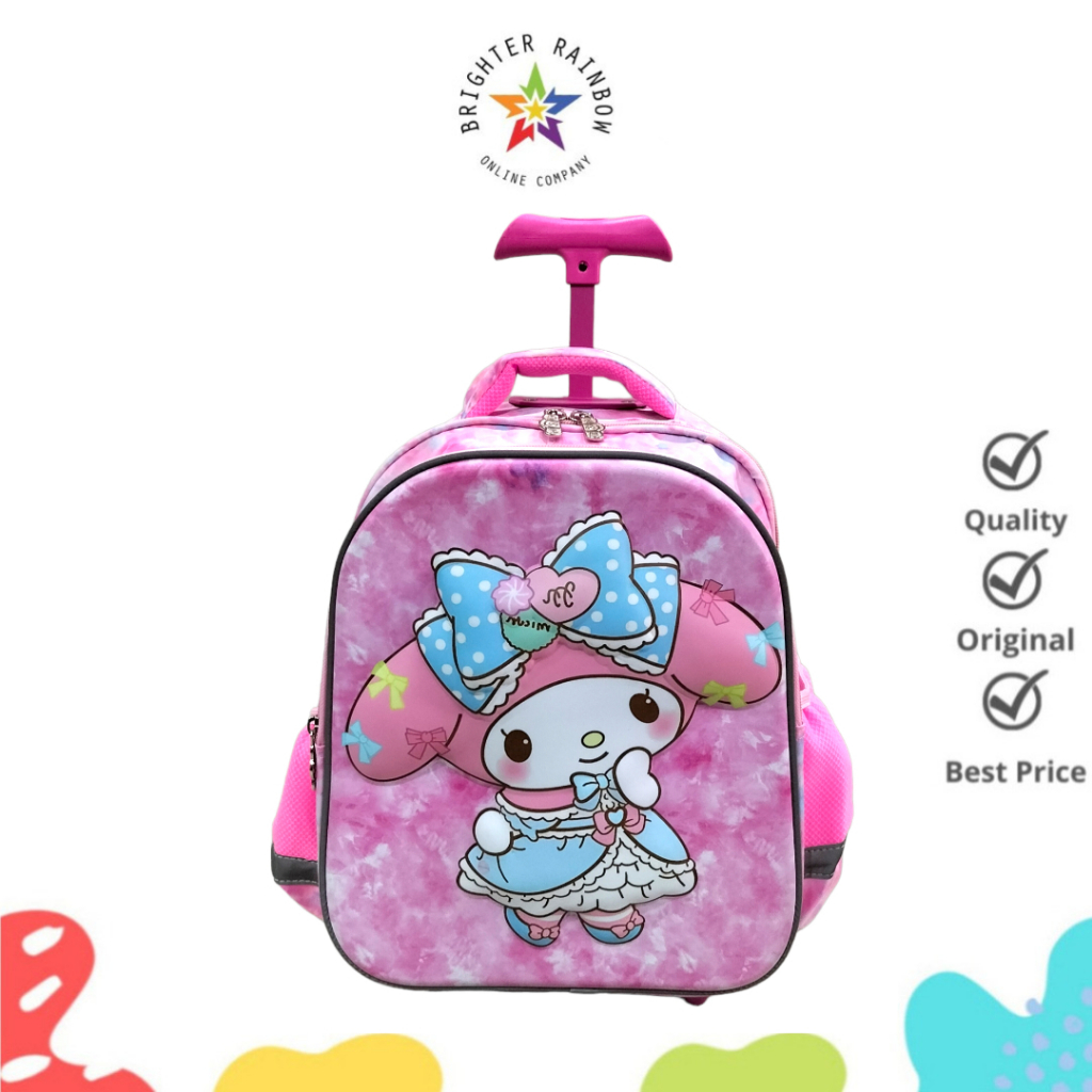 Jual Ransel Trolly Powa 282013 Tas Sekolah Anak PAUD/TK Karakter Kuromi dan Melody | Shopee ...