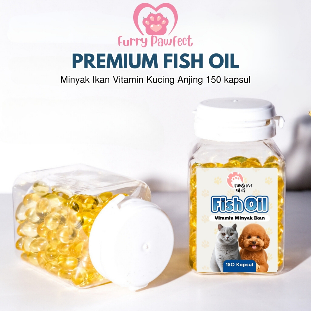 Jual Fish Oil Minyak Ikan untuk Anjing dan Kucing Fish Liver Oil 150 ...