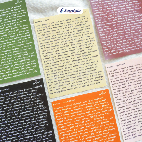 Jual Sticker Quotes Motivasi Journaling Quotes Sticker Sheet Hiasan ATK ...