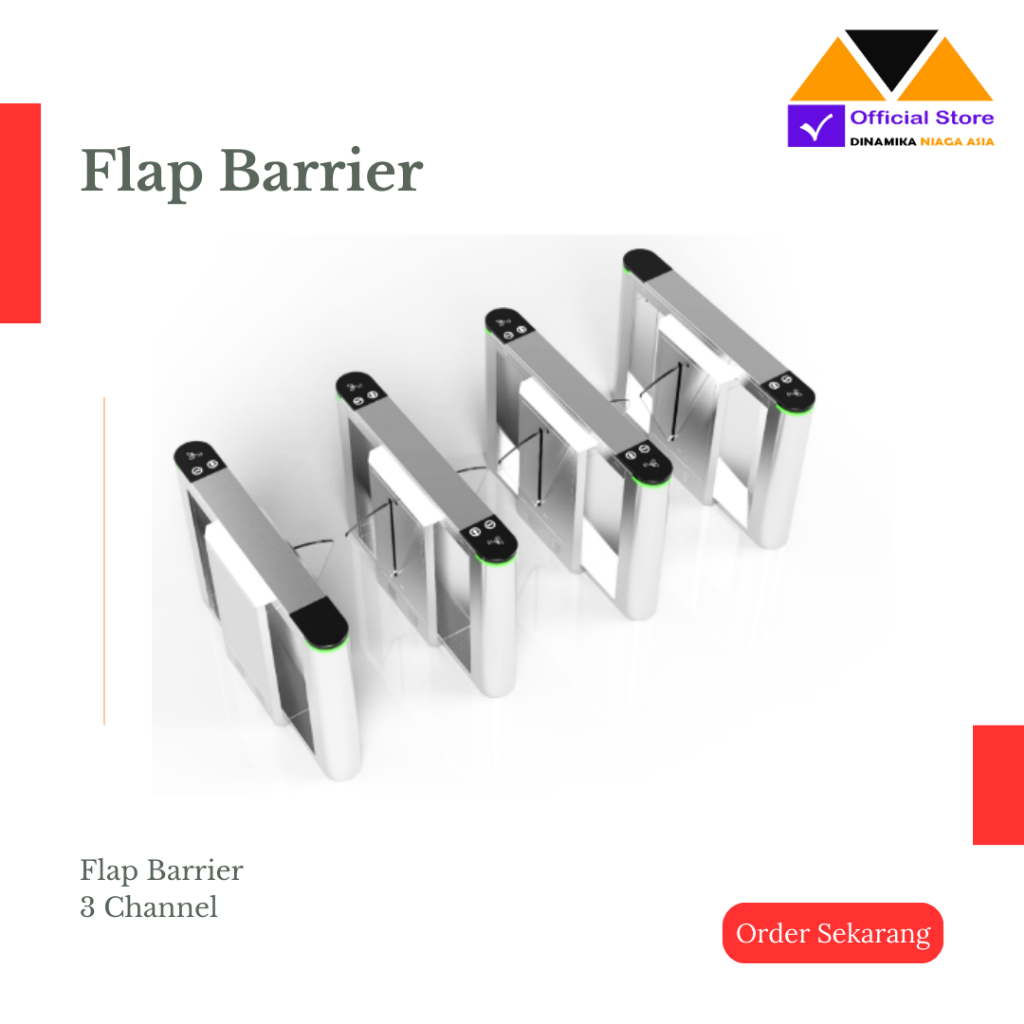 Jual Flap Barrier Turnstile Gate 3 Channel - Sistem Pintu Gerbang ...