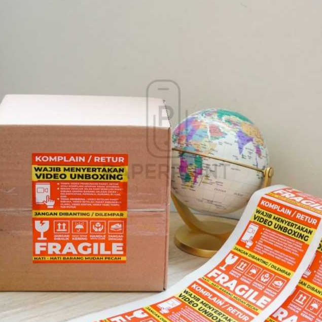 Jual FRAGILE UNBOXING STICKER LABEL Paket Premium Quality | Shopee ...