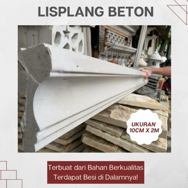 Jual Lisplang beton 10 cm x 2 m | lisplang minimalis, lisplang ...