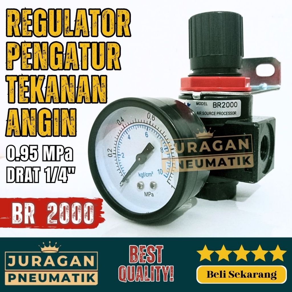 Jual REGULATOR BR 2000, 3000, 4000 PENGATUR TEKANAN ANGIN KOMPRESOR ...
