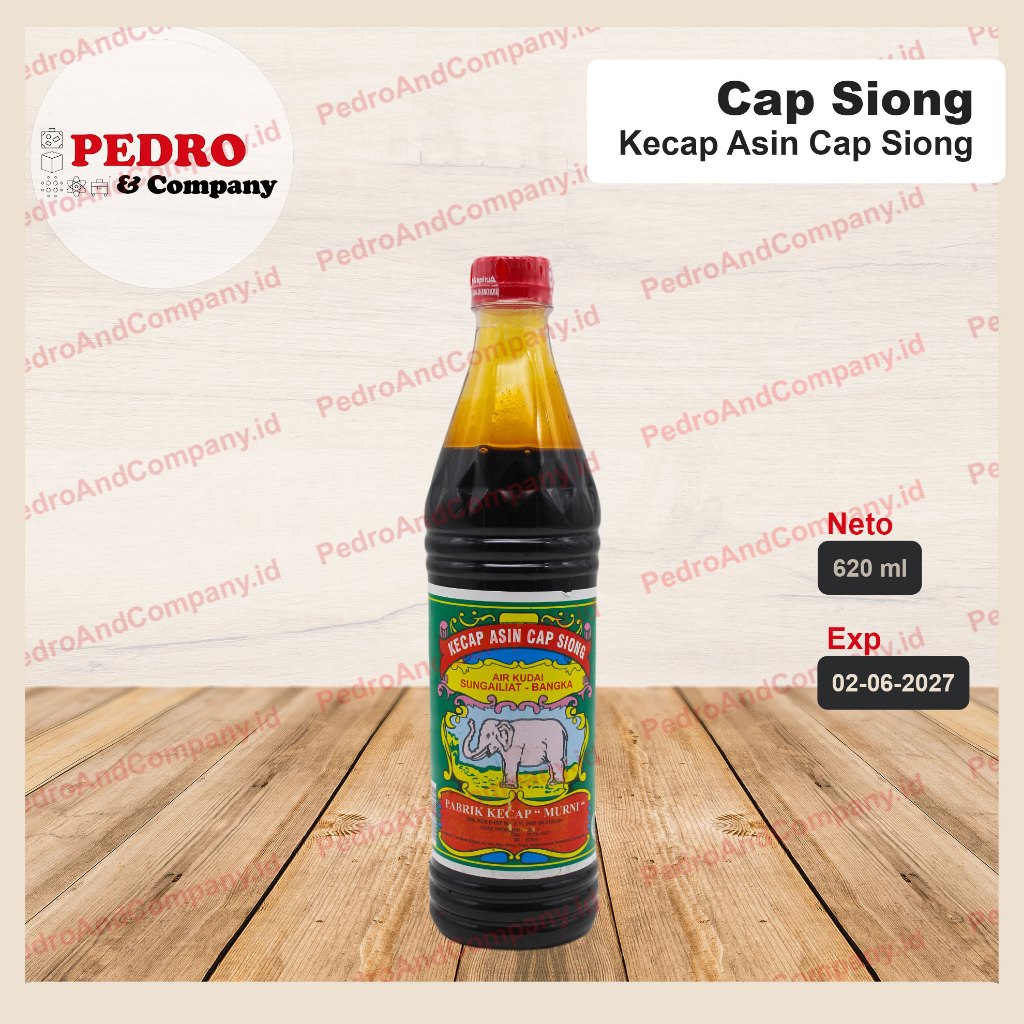 Jual Kecap asin cap siong gajah 600 ml sungailiat bangka soy sauce ...
