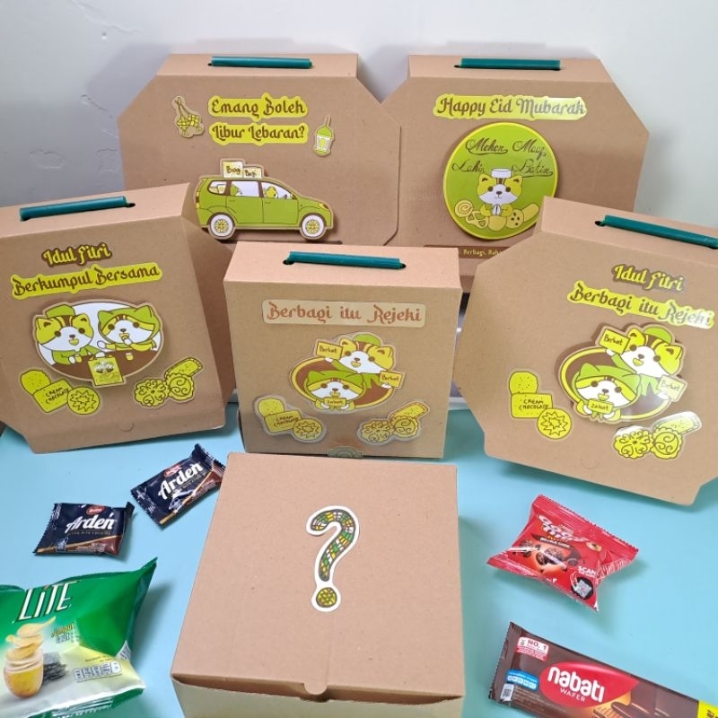 Jual 3D Box Hampers Parcel Koper Tas Lebaran Idul Fitri Lucu Kekinian ...
