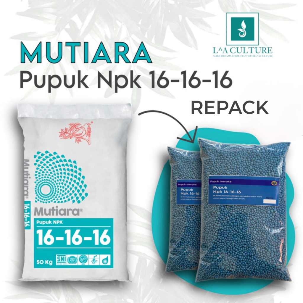 Jual Pupuk Meroke NPK MUTIARA 16-16-16 Kemasan Repack | Shopee Indonesia