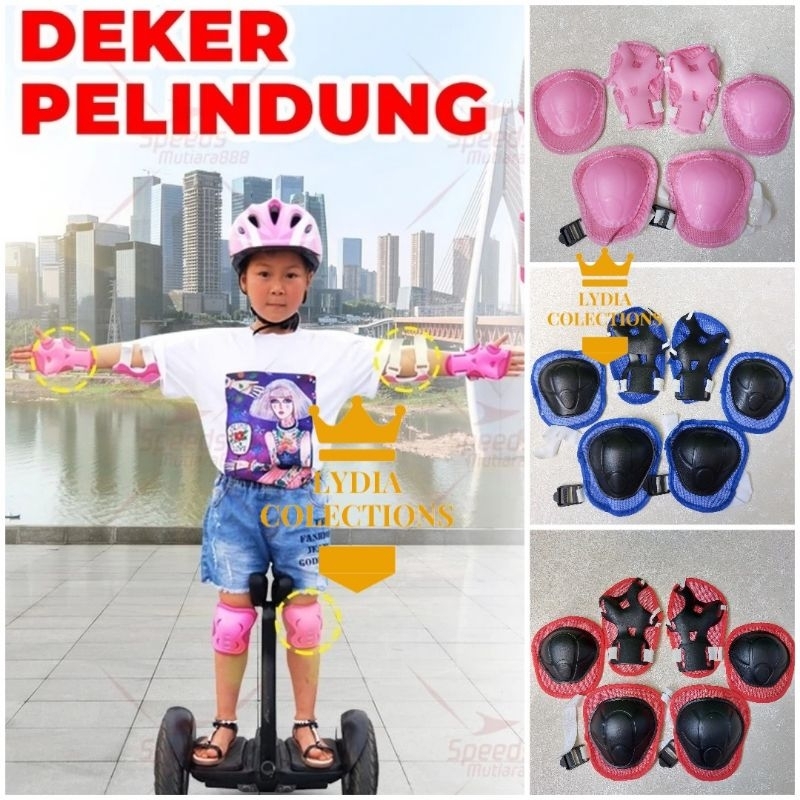 Jual Dekker Inline Skate Pratector Sikut Lutut Deker Anak Serbaguna ...
