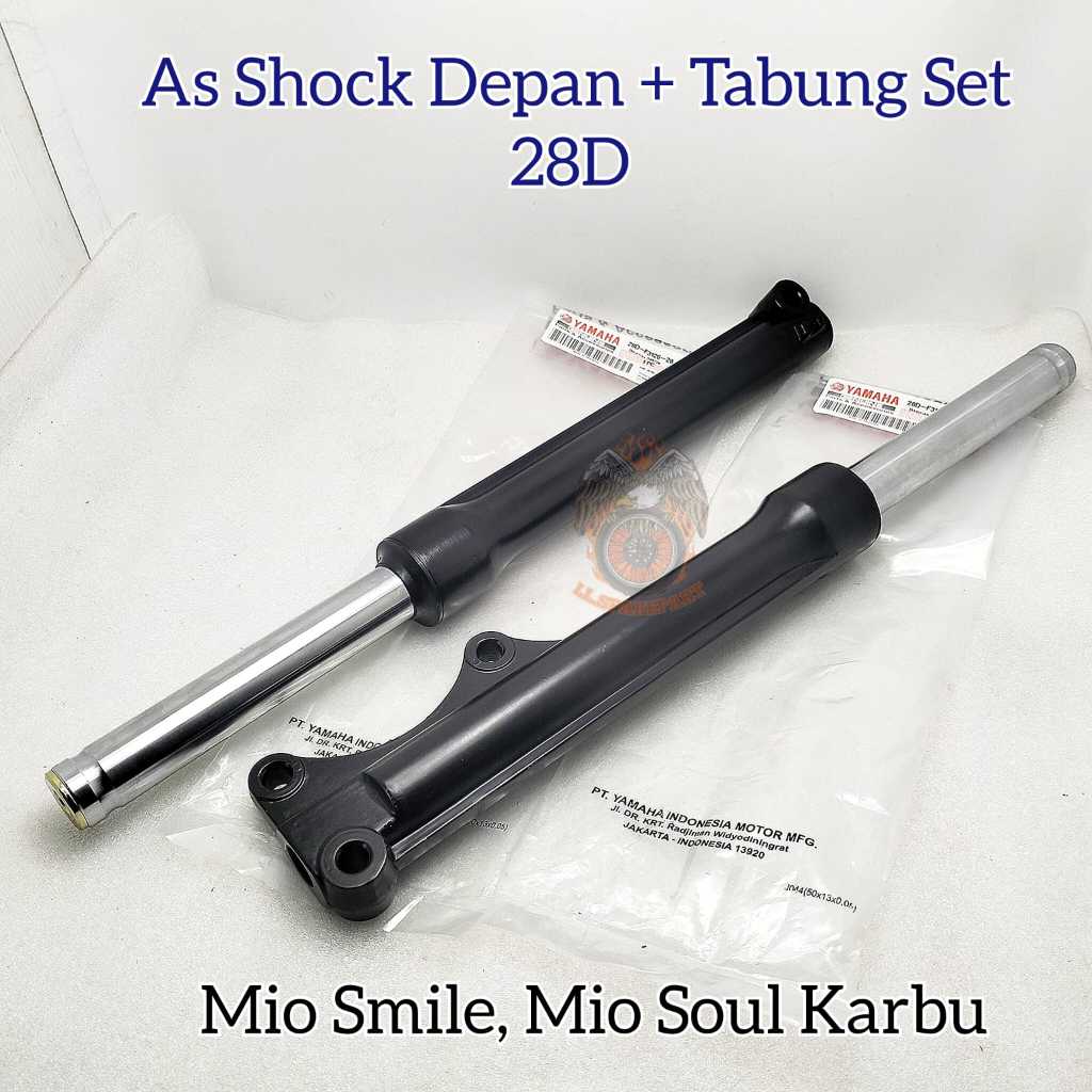 Jual AS SHOCK DEPAN SET KOMPLIT PLUS TABUNG YAMAHA 28D ASLI ORIGINAL YAMAHA MIO SMILE MIO NEW ...
