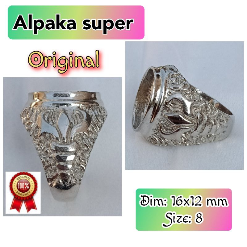 Jual Cincin Emban Batu Akik Dan Permata Alpaka Super Original Polos66 Shopee Indonesia