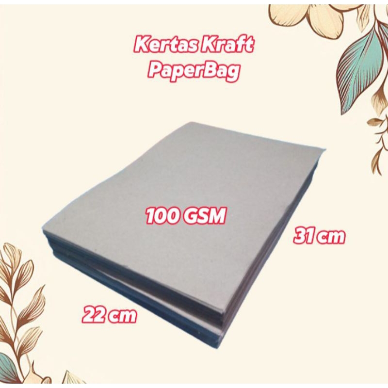 Jual Kertas Kraft 100gsm cocok untuk packing isi 25 Lembar | Shopee ...