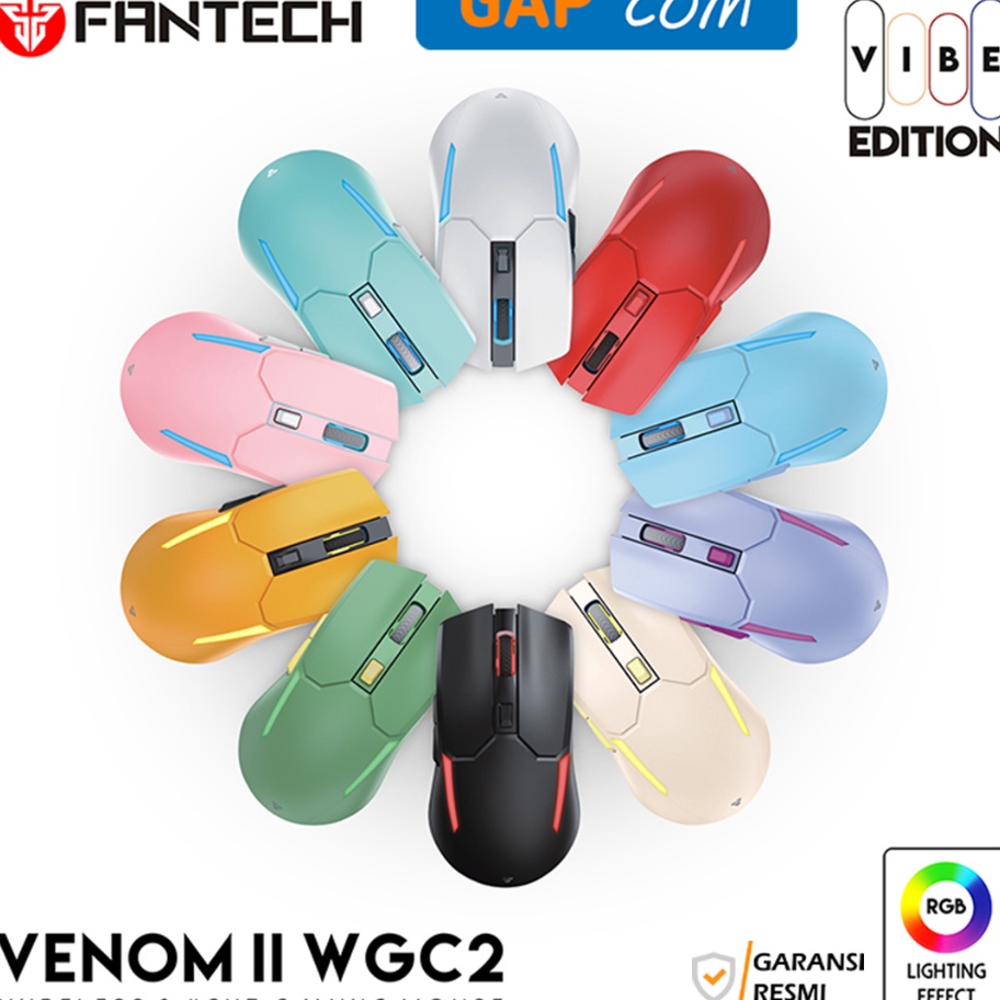 Jual KI3 Mouse Wireless Gaming Pro Fantech WGC2 Venom II RGB ...