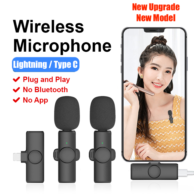 Jual Maxi K8 Clip Microphone Wireless K9 For Recording Live Stream K11 Microphone Host Speech ...