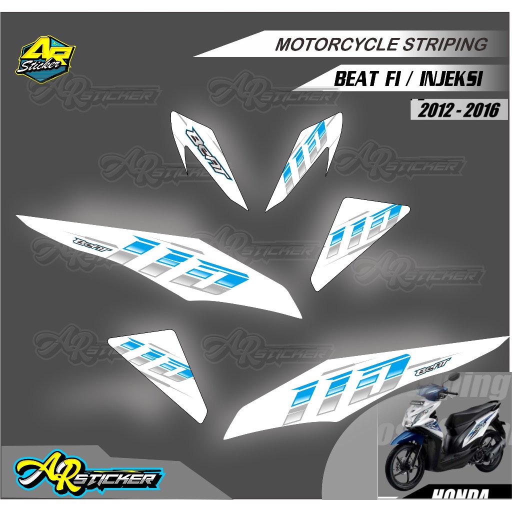 Jual striping beat fi / stiker beat fi variasi / striping beat fi 110 ...