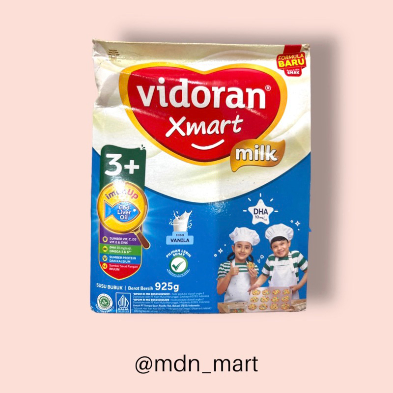 Jual Vidoran Xmart 3+ Vanila 925g | Shopee Indonesia